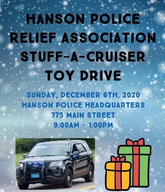 Hanson Police Department to Host First Ever ‘Stuff-A-Cruiser’ Toy Drive ...