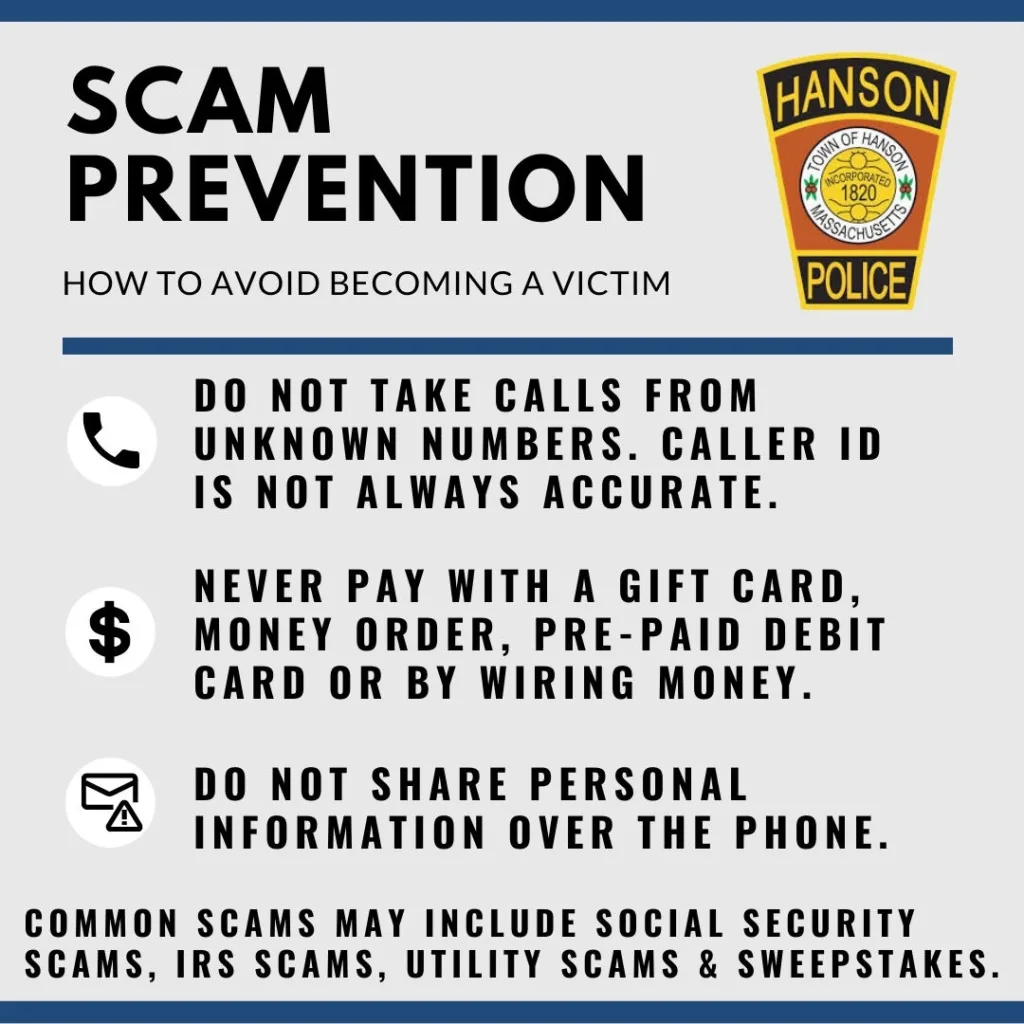 Hanson Police Share Warning Signs Relating to Social Security Scam ...